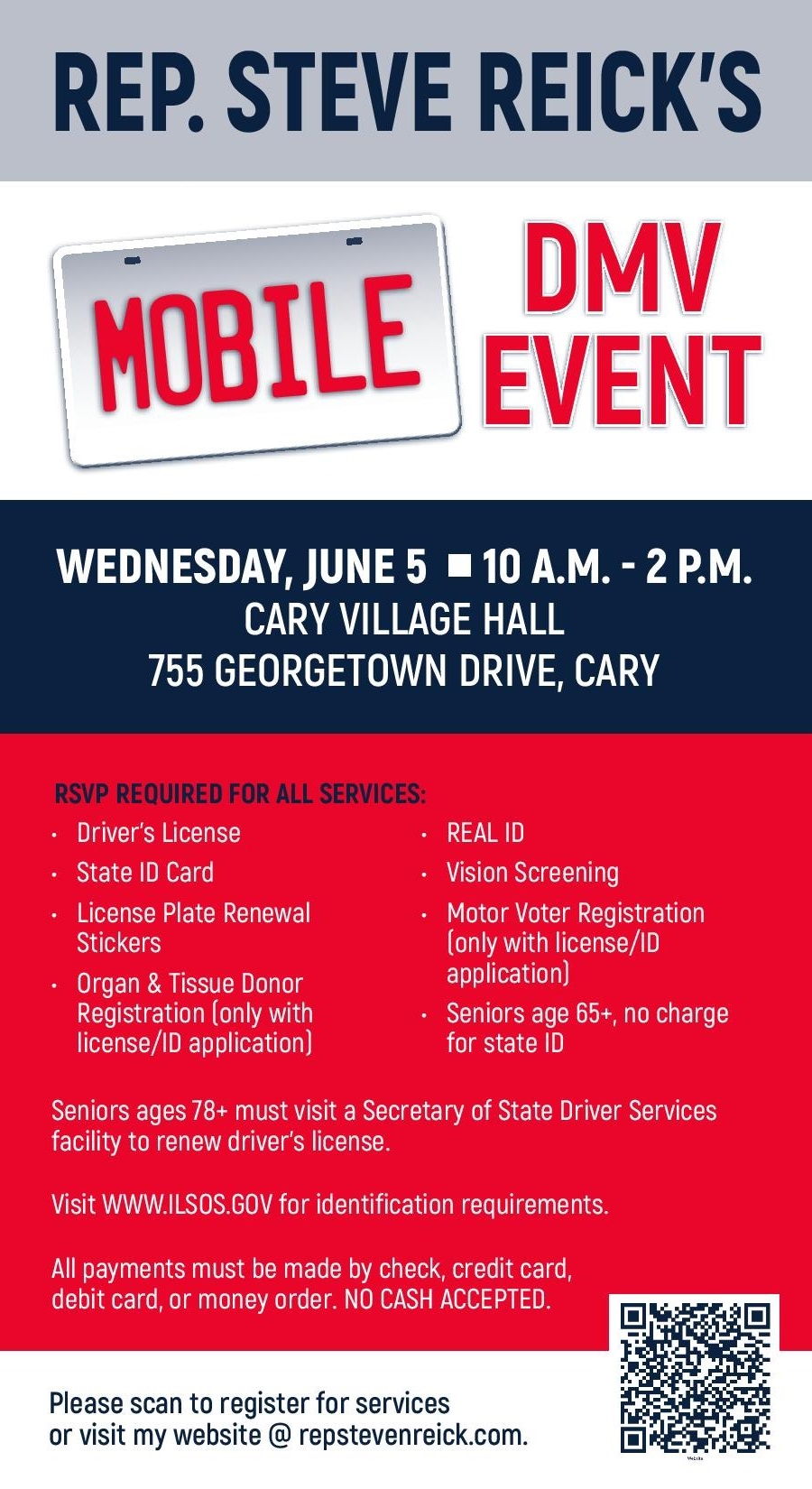 Rep Reick’s Mobile DMV Event - Steve Reick